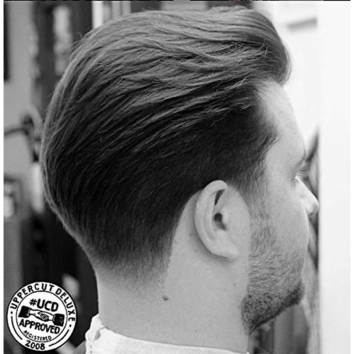 Uppercut Deluxe Quiff Roller, Non-Slip All Hair Hairbrush For Unisex Adult, Black & Red