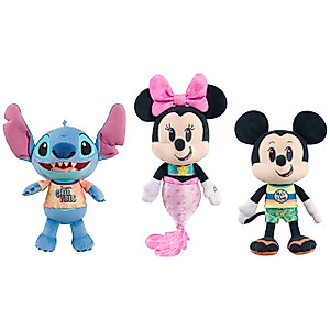 Just Play Disney Street Beach Small Plush Mickey Mouse, 9-Inch Stuffed Animal, Kids Toys for Ages 2 Up, Amazon Exclusive