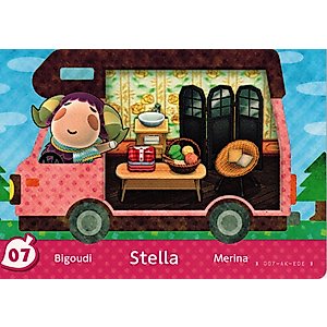 Nintendo New Leaf Animal Crossing Welcome Amiibo Card Stella 07/50 USA Version