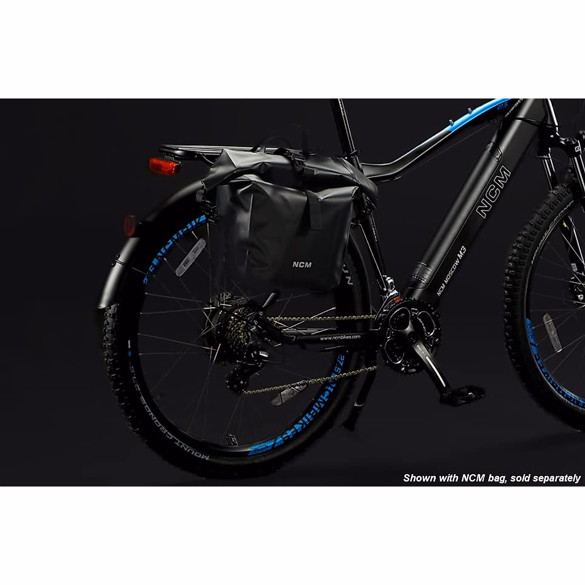 NCM 2022 Moscow M3 Electric Mountain Bike Adults e-Bike 500W Powerful Motor (750W Peak), 614Wh Removable Large Battery 70 Miles, 21 Speed, Disc Brakes, Suspension Fork, Front&Rear Light, 20MPH