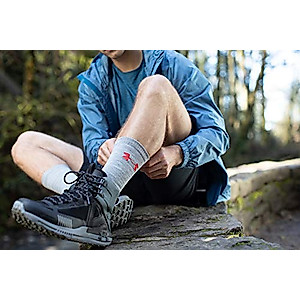 Under Armour Adult Hitch All Season Boot Socks, 1-Pair , Black/Pitch Gray , Medium