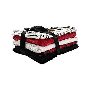 Wild + Free Baby Boy Burp Cloth Set of 5, MEG Original, Buffalo Plaid Woodland 104