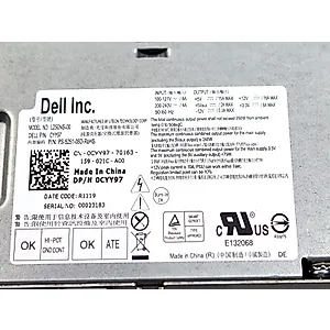Dell 250 Watt Power Supply Inspiron 530s 620s Vostro 220s Slim Part: 3WFNF