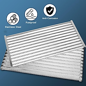 Repair Kit for Charbroil 463242516 463242515 463355220 463367016 463342620 463342420 Grill Parts, G466-2400-W1 Cooking Grate Infrared Emitter & G474-0017-W2 Grill Grate for Charbroil 463242516 Grill