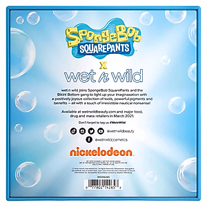wet n wild SpongeBob Squarepants Makeup Collection PR Box - Makeup Set with Versatile Brushes, Unique Sponges,Vibrant Buildable & Blendable Palettes, Cruelty-Free & Vegan