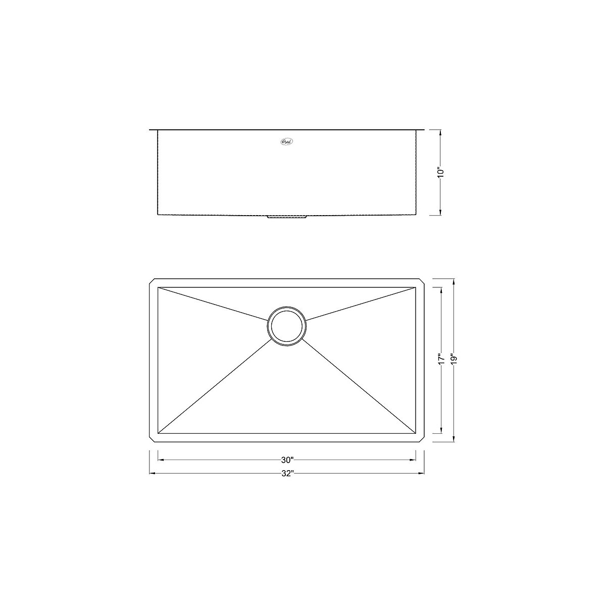 32 Inch Zero Radius Design 16 Gauge Undermount Single Bowl Stainless Steel Kitchen Sink Premium Package