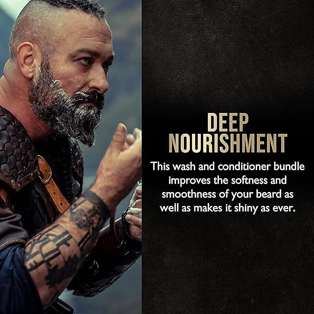 The Beard Struggle - Marksman's Beard Conditioner - Gold Collection, Hoenir's Poem - Nourish, Softens, & Strengthens Beard - Radiance Beard Conditioner for Men (8 Fl oz)