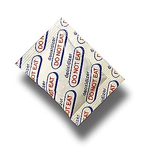 400cc X 100 count Oxygen Absorbers - 10 packs individually vacuumed and sealed in 10 Food grade packets For Long Term Food Storage.