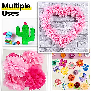 400 Pieces Colored Tissue Paper Bulk 20'' x 20'' Gift Tissue Paper for Gift Bags Recycled Tissue Paper for Crafts Birthday Party Weddings Baby Showers