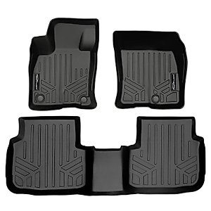 Smartliner All Weather Custom Fit Floor Mats 2 Row Liner Set Black Compatible with 2020-2023 Compatible with Ford Escape Does NOT Fit Hybrids