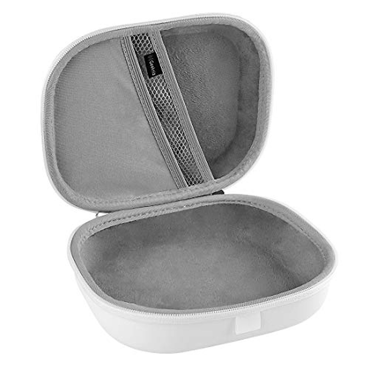 Geekria Shield Headphones Case Compatible with JBL Tour ONE, Tune 750, Live 650 BTNC, Live 500BT, E65BTNC Case, Replacement Hard Shell Travel Carrying Bag with Cable Storage (White)