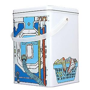 jerss Powdered Laundry Detergent Container Machine Storage Bucket Storage Box Modeling Packing Box Snacks Washing Powder Household Pottery Wheels Accessories