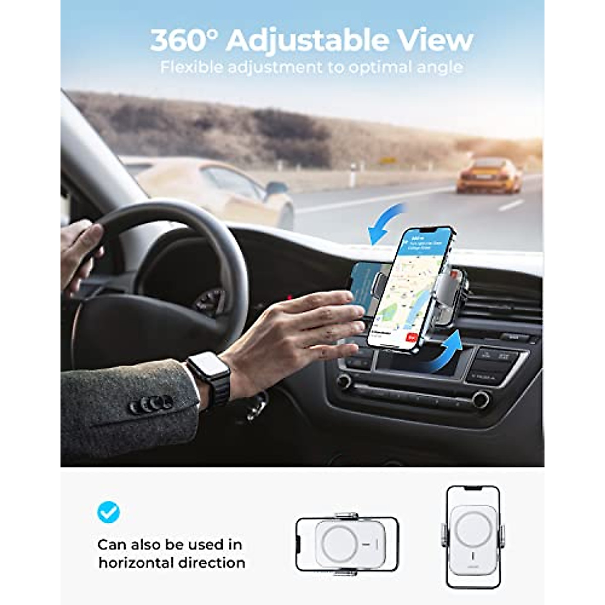 Compatible with MagSafe Car Charger, JOYROOM Fast Charging Magnetic Car Charger with MagSafe Charger Car Mount for iPhone 14 Plus/14 Pro/14 Pro Max/13 Pro Max/12 Pro Max/12/13Mini