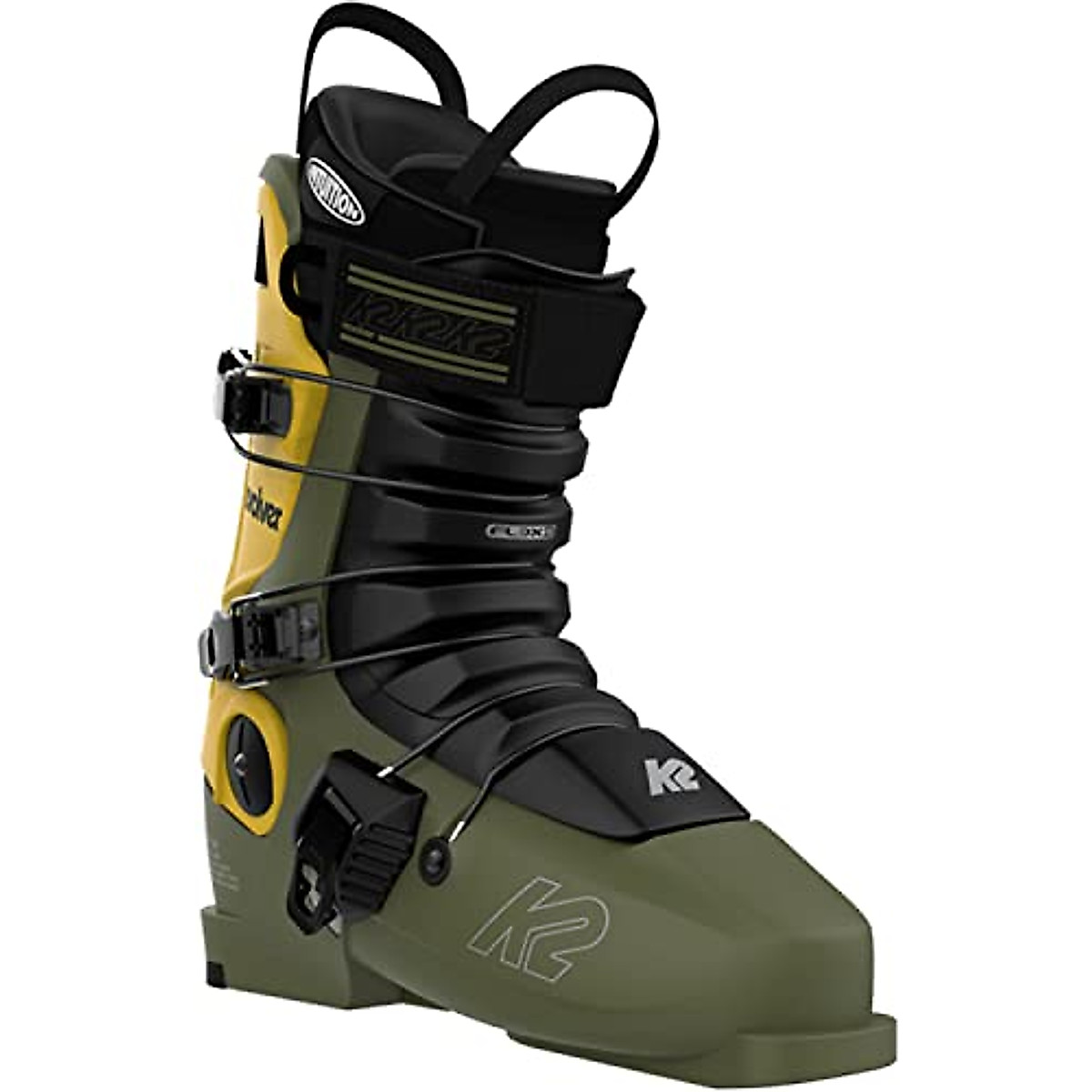 K2 Revolver Mens Ski Boots Green/Yellow 11.5 (29.5)