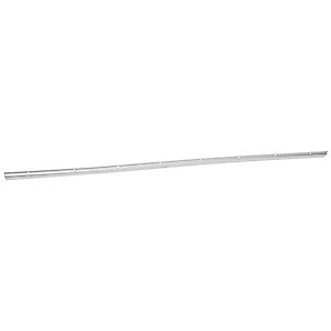 Pemko Brush Door Bottom Sweep, Clear Anodized Aluminum with 0.625" Gray Nylon Brush insert, 0.25" width, 1.25" Height, 48" Length