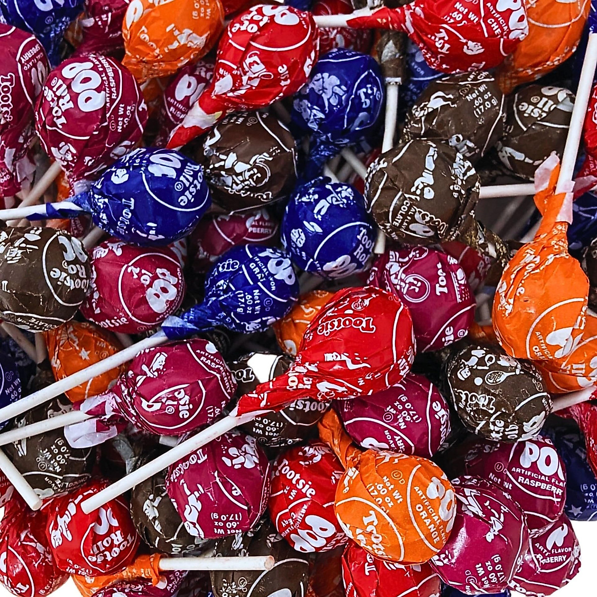 Assorted Fruit Flavored Tootsie Pops 6.5-Lbs- Five Classic Flavors Bulk Pack Of America's Favorite Lollipops - Individually Wrapped (104-Oz)