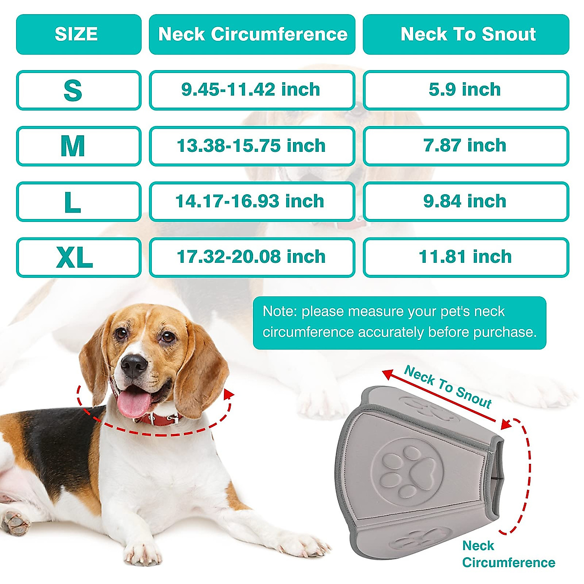 Soft Dog Cone Pet Cone Dog Recovery Collar Cone for Dogs After Surgery,Adjustable Cone Collar Dogs Elizabethan Collar