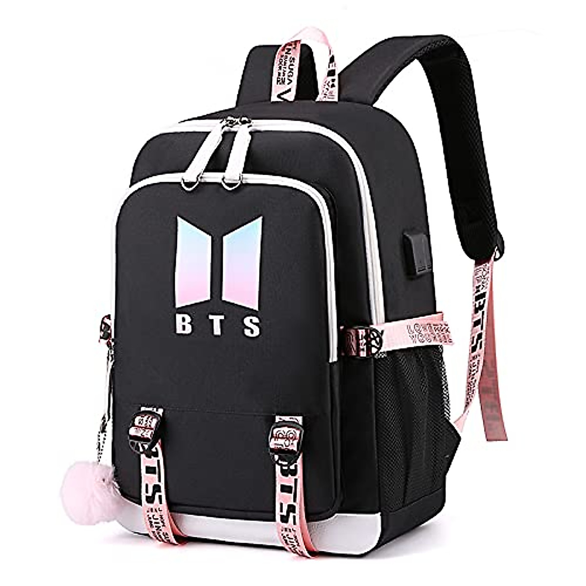 Dingzheyan BTS School Laptop Backpacks Korean Daypack Book Bag Casual Backpack Backpack For Students
