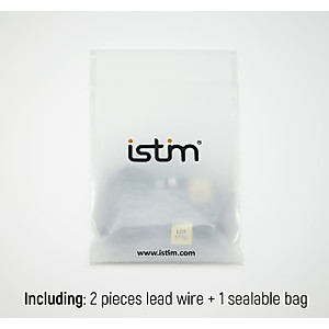 iStim 45" Lead Wires Replacement for TENS/EMS/IF Electrodes Units Pads /∅2mm pin Cable connectors (2 Pieces)