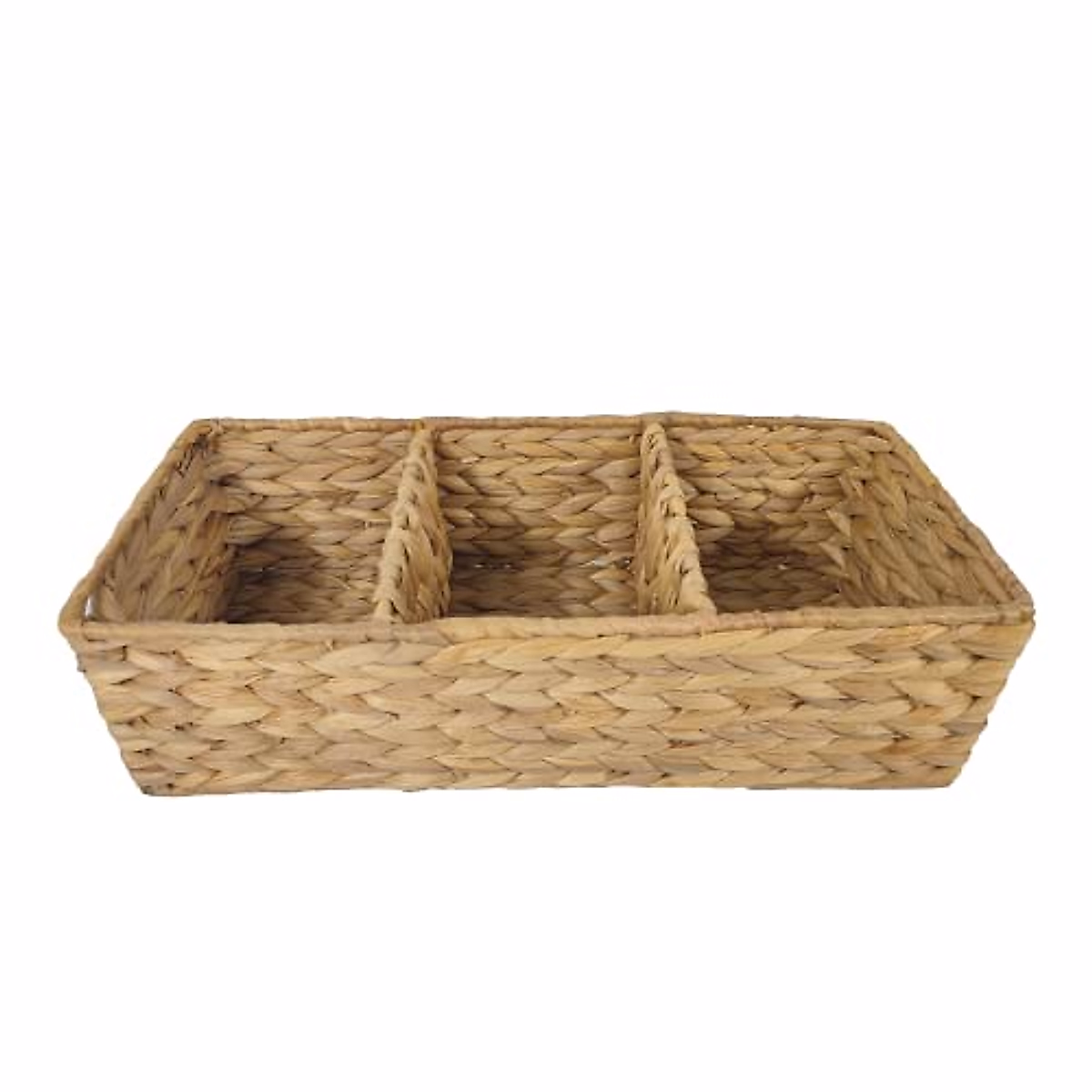 Three Compartment Basket made from Water Hyacinth - Made in Vietnam