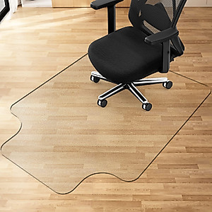 Hardwood/Tile Floor Chair Mat,Rolling Chair Mat,Protects Floors,Suitable for Home,Work,Game,Non-Slip Not Stuck Wheel,Easy to Clean,with Lip(48"x36")