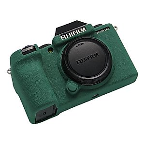 Easy Hood Camera Case for Fujifilm Fuji X-S10 XS10, Anti-Scratch Soft Silicone Rubber Protective Camera Cover Detachable Protector Shell,Green