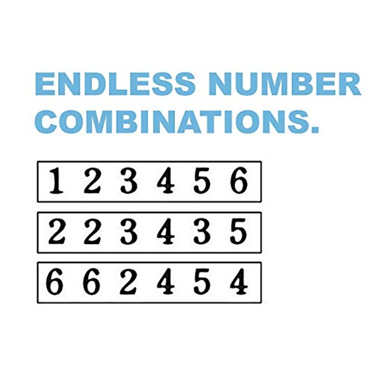 Cosco Automatic Numbering Machine, 6-Digits, 8 Modes, Black Ink (026138)