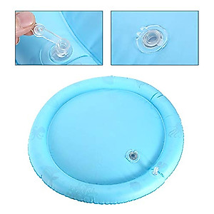 plplaaoo Inflatable Baby Ice Pad Prone Pat Water Cushion Marine Life Mat,Tummy Time Water Mat,Water Mat Infants,Newborn Girl and Boy Early Activity Center