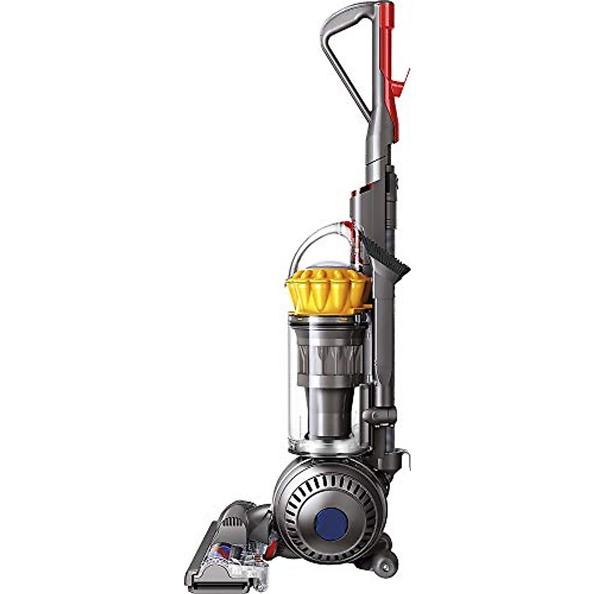 Dyson Ball Multi Floor, Upright Vacuum Cleaner, Powerful Suction, HEPA Filter, Self Adjusting Cleaner Head, Instant Release Wand, Bagless, Width Cleaning Path, Iron/Yellow, Bundle W/GM Cleaning Brush