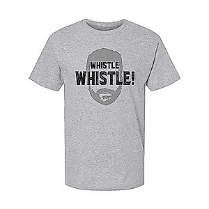 X-Large Oxford Mens Whistle Funny Soccer Coach T-Shirt