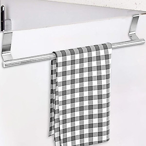 Towel Hanger for Door - Over The Door Stainless Steel Towel Rack, Kitchen Over Door Towel Rack | Space-Saving Bathroom Towel Bar, Rustproof Towel Rack for Garage, Apartments