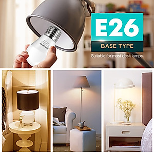 LED Bulb 3W 25 Watt Equivalent , Night Stand Bulb Table Lamp Bulb A15 Light Bulbs Warm White 2700K LED Energy Saving E26 Medium Screw Base for Home Light Bulb (3w Warm White (4-Pack))