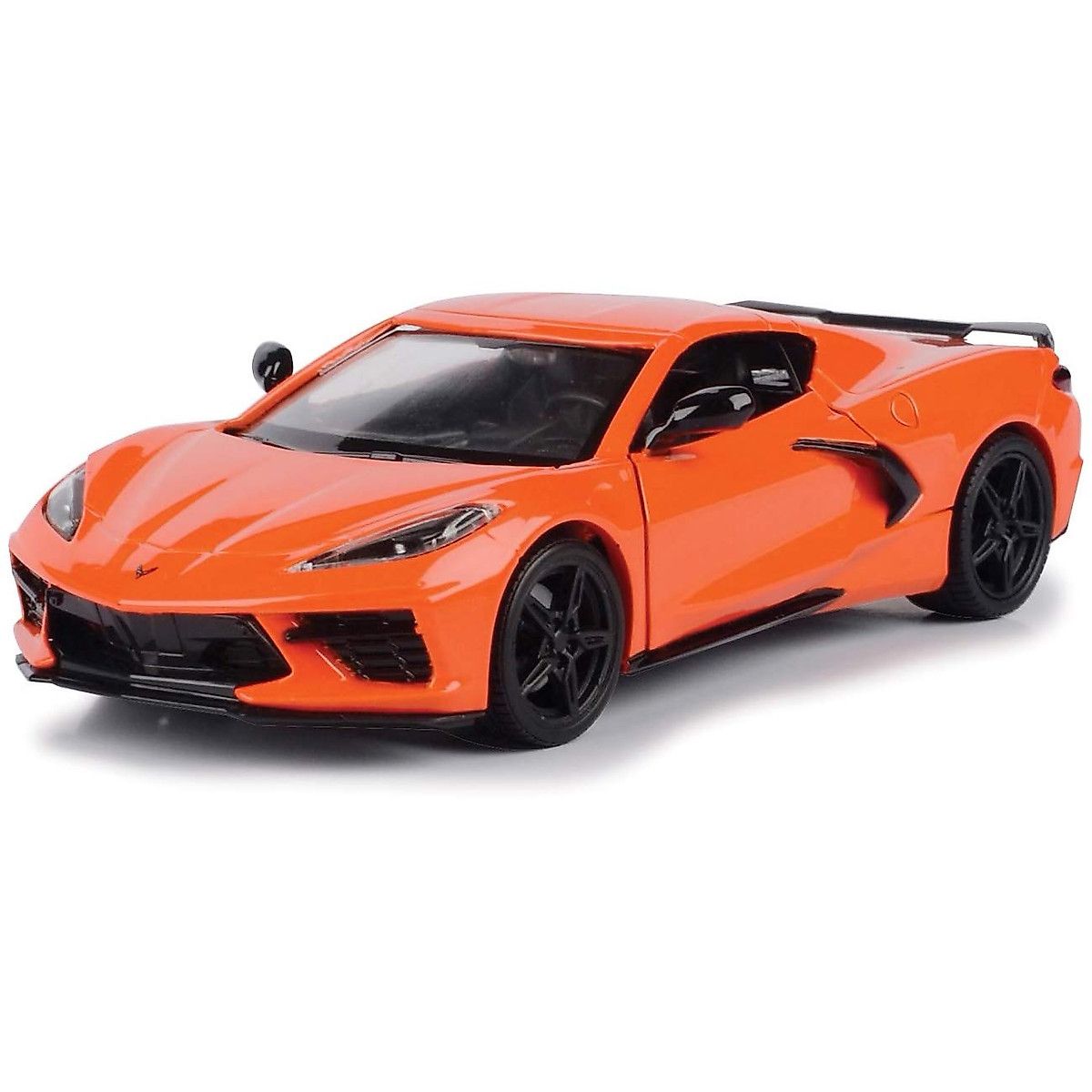 Motor Max 2020 Chevy Corvette C8 Stingray, Orange 79360OR - 1/24 Scale Diecast Model Toy Car