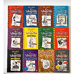 A Library of Diary of a Wimpy Kid 1-21 Books Complete Collection Boxed Set Paperback