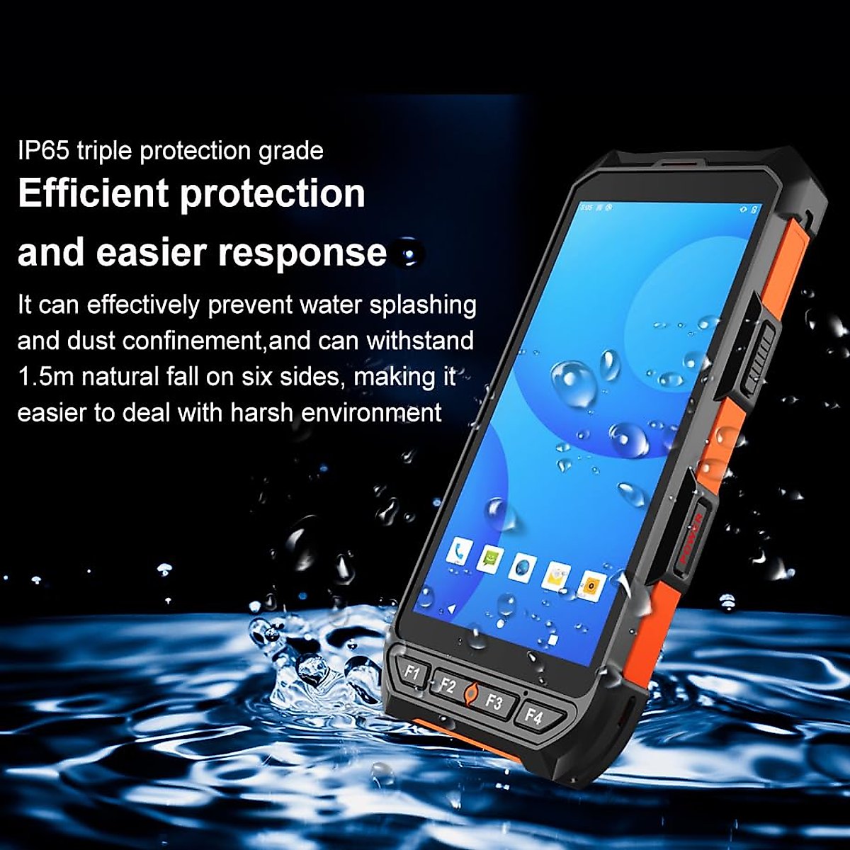 Android 13 Barcode Scanner Handheld Mobile Computer, 5.5-inch Touchscreen PDA Scanner with Integrated Honywell 1D & 2D Bar Code Scan Engine, WiFi & 4G LTE, for Warehouse & Logistics
