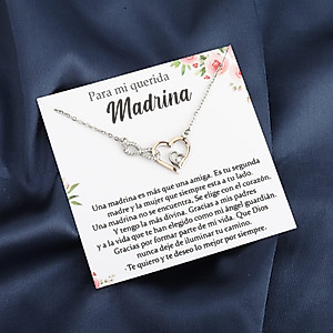 FOTAP Regalo para Madrina Necklace Madrina Necklace Joyas De Madrina Madrina Gift Godmother Proposal Gift Confirmation Baptism Gifts (Para Madrina NC)