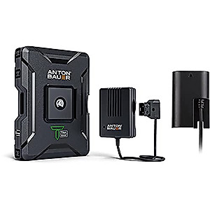 Anton Bauer Titon Base Kit, Compatible with Canon 5DmkIV, 5DmkIII, 5DmkII, 6D, 7D, 7DmkII, BMMCC (20"), LP-E6, Lithium Battery Pack, Battery Replacement, Quick Release Battery