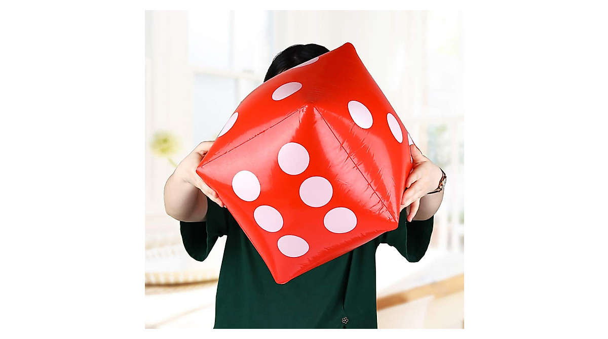 Giant Inflatable Dice Set - 11.8" Outdoor & Party Fun