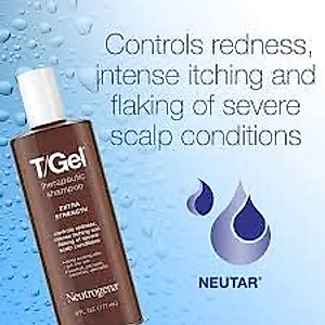 Neutrogena T Gel Shampoo Extra Strength, 6 Fl Oz, Pack of 3