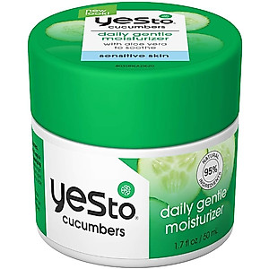 Yes To Cucumbers Sooth And Calming Daily Gentle Moisturizer For Sensitive Skin With Aloe And Sweet Almond Oil, 1.7 Fl Oz