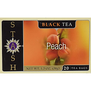 Stash Tea Black Tea Peach, 20 Count
