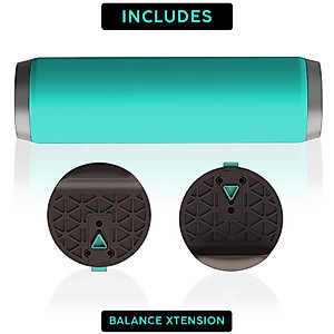MORFBOARD Balance Xtension, Roller Board Extension for Exercise, Athletic Training and Board Sports, Includes 2 End Block Extensions and 1 Roller, Deck Sold Separately, QUANTUM (mint-gray)