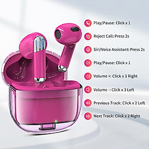 Wireless Earbuds Bluetooth 5.3 Headphone for iPhone 15 Pro Max 14 13 12 Samsung S24 Ultra A53 A54 A15 S23 FE S22 S21 Google Pixel 6a 7a 8a 8 Noise Canceling Bluetooth Headset in-ear Headphone Android