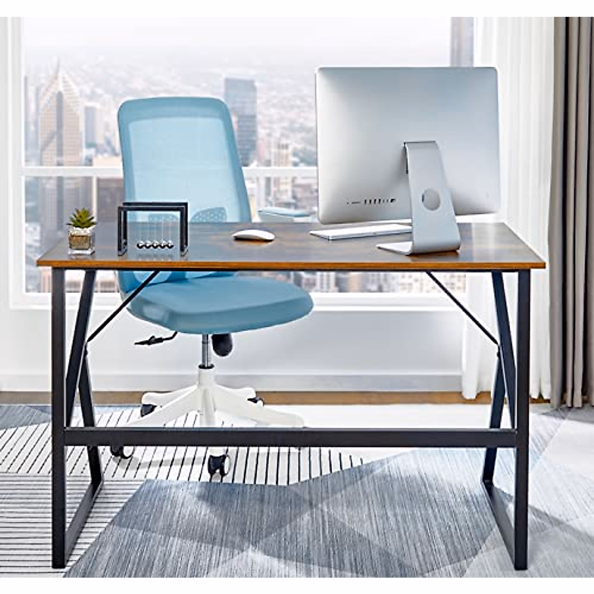 WOHOMO L Shaped Computer Desk with Shelves Large Home Office Desk for Writing Study Modern PC Workstation