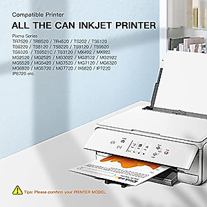 E-Z Ink (TM Refill Ink 5x100ml for CAN 250 251 270 271 280 281 225 226 1200 2200 PG210 PG245 CL246 PG240 CL241 Refillable Ink Bottle Compatible with CAN Printer (Black, Cyan, Magenta, Yellow)