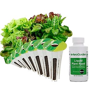 AeroGarden Heirloom Salad Greens Seed Kit, 7-pod, White
