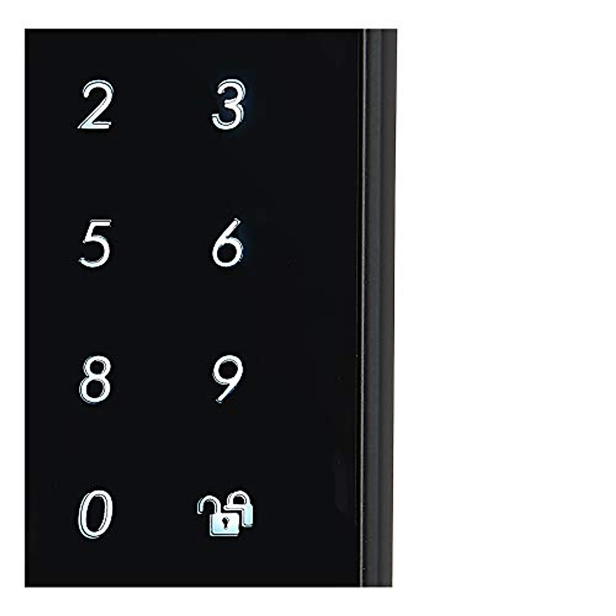 Amazon Basics Grade 2 Contemporary Electronic Touchscreen Deadbolt Door Lock - Matte Black