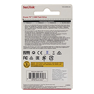 SanDisk 32GB Cruzer Fit USB 2.0 Flash Drive - SDCZ33-032G-G35