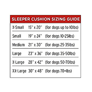 Dog Gone Smart Pet Products Chenille Dog Sleeper Cushion, Grey w/Blue Trim, 30"X48" XX-Large