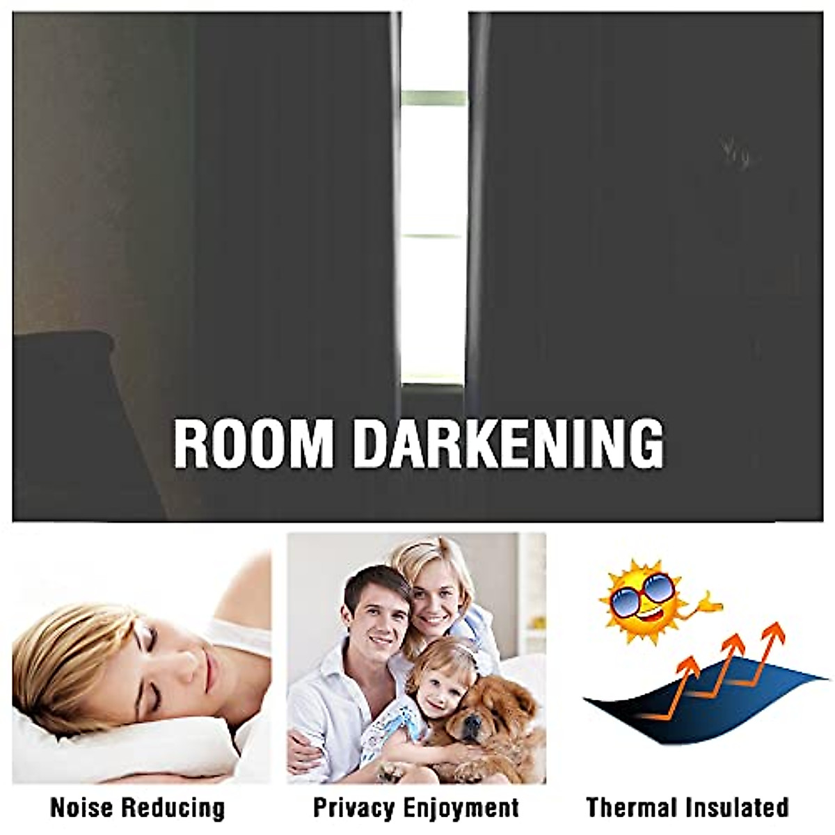 H.VERSAILTEX White Blackout Curtains 96 Inches Long (2 Layers) Light Blocking Lined Window Curtain Draperies for Bedroom Thermal Insulated Soft Thick Silky Grommet 2 Panels, White with White Liner